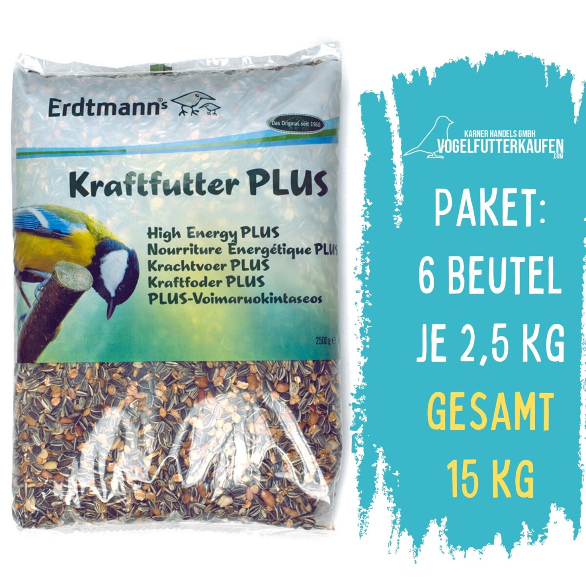 Kraftfutter PLUS, 6 Beutel je 2500, 43,90